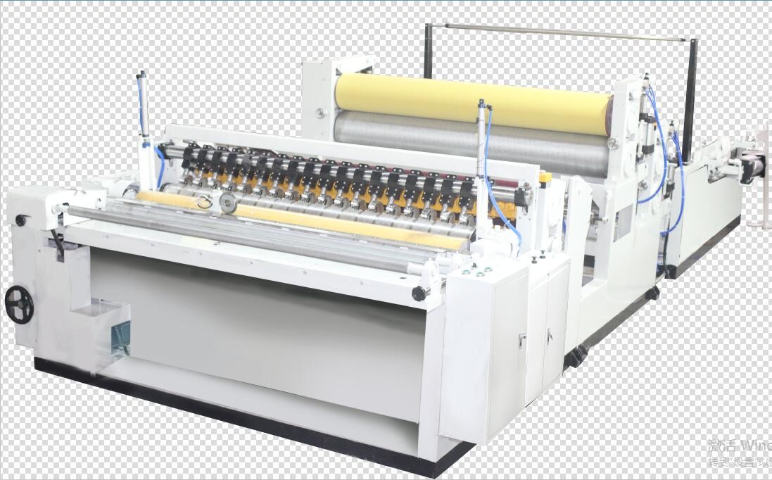 JRT / HRT Big Roll Toilet Tissue Rewinding Machine With SIMEN System